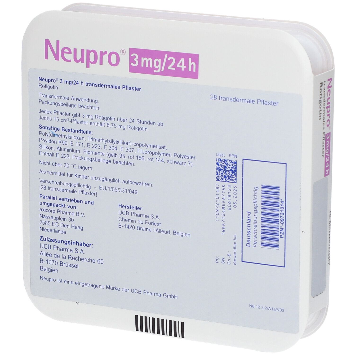 Neupro® 3 mg/24 h 28 St mit dem E-Rezept kaufen - Shop Apotheke
