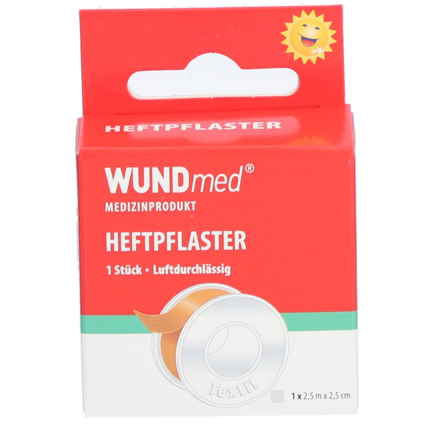 WUNDmed® Heftpflaster 2,5 m x 2,5 cm 1 St - Shop Apotheke