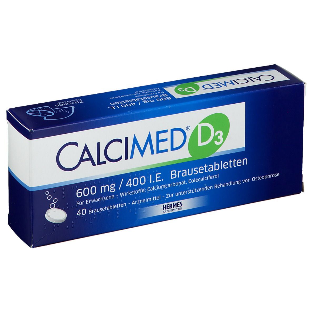 CALCIMED® D3 600 mg/400 I.E. Brausetabletten 40 St - Shop Apotheke