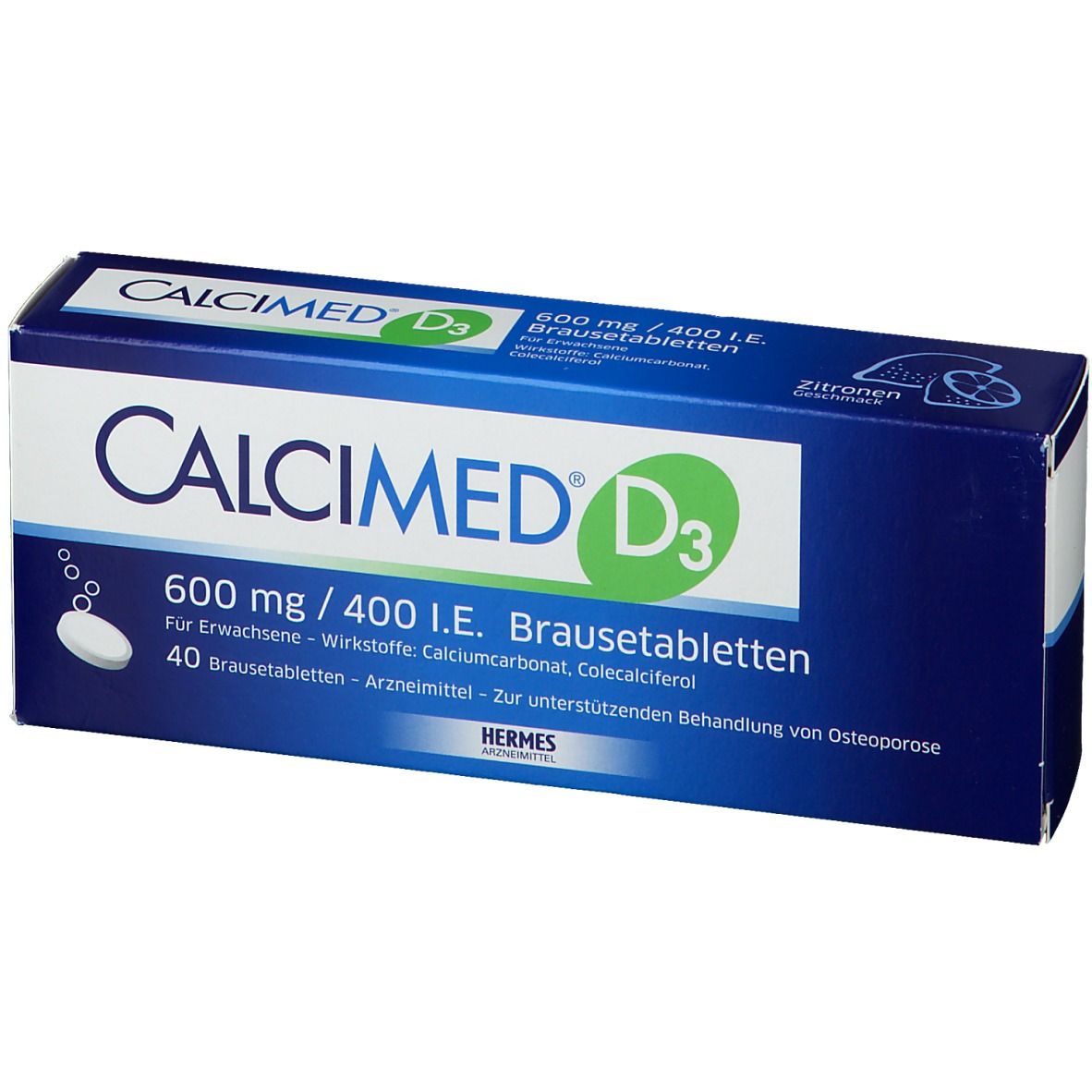 CALCIMED® D3 600 mg/400 I.E. Brausetabletten 40 St - Shop Apotheke