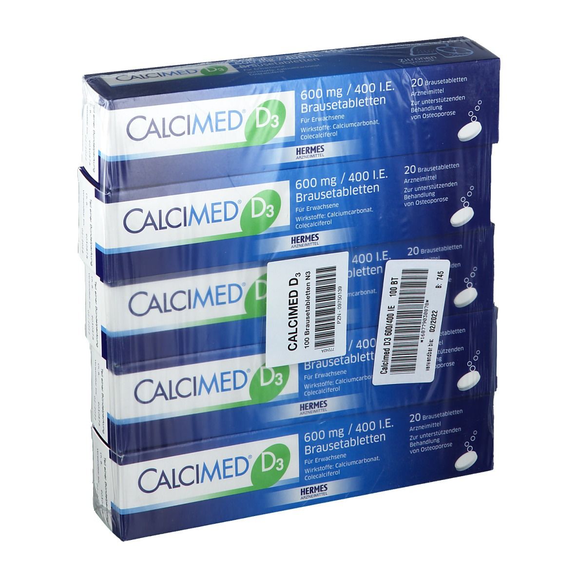CALCIMED® D3 600 mg/400 I.E. Brausetabletten 100 St - Shop Apotheke