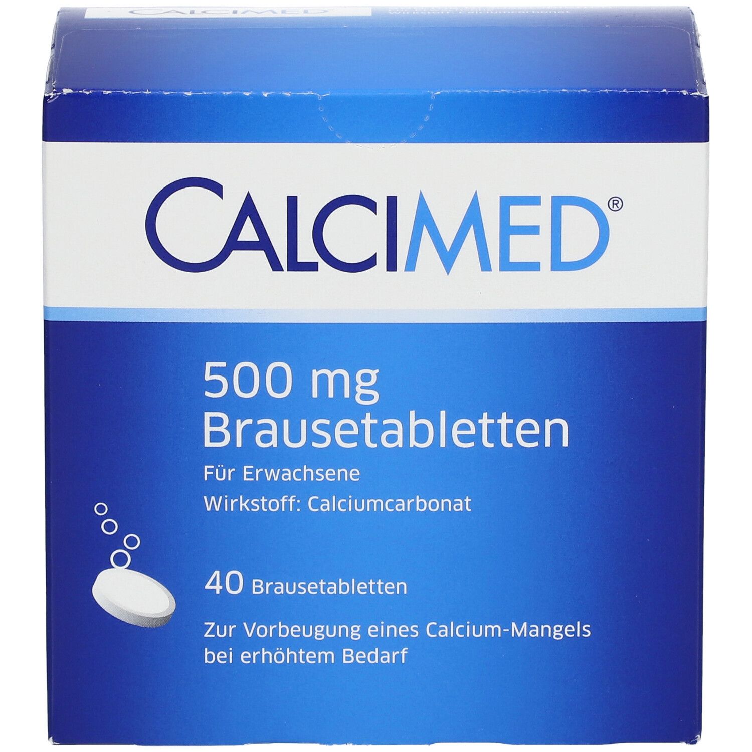 CALCIMED® 500 mg Brausetabletten 40 St - Shop Apotheke