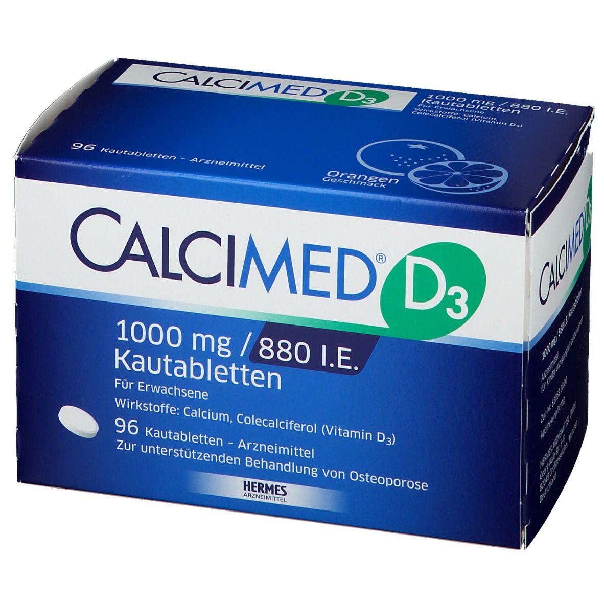 CALCIMED® D3 1000mg / 880 I.E. Kautabletten 96 St - Shop Apotheke