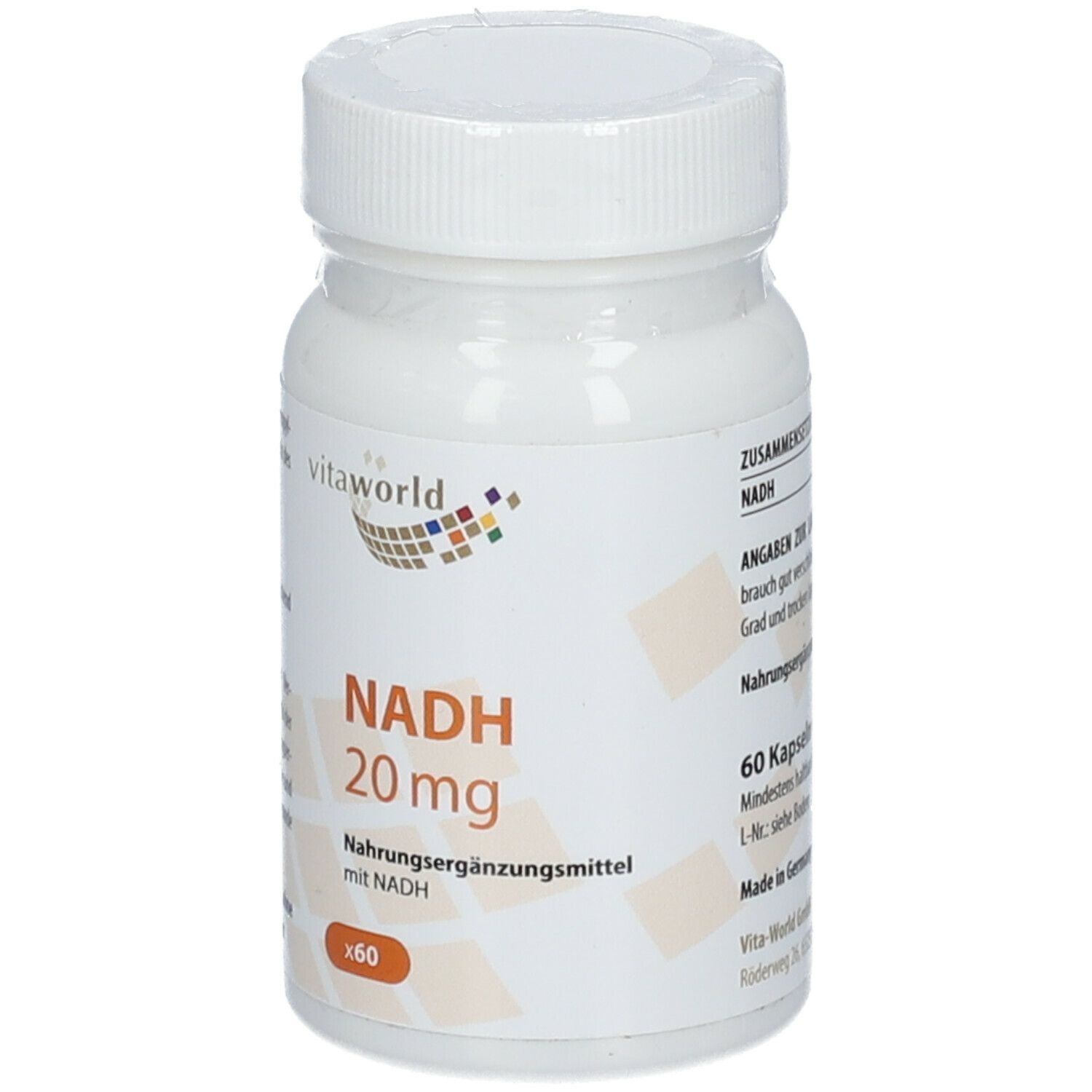 vitaworld NADH 20 mg 60 St - Shop Apotheke