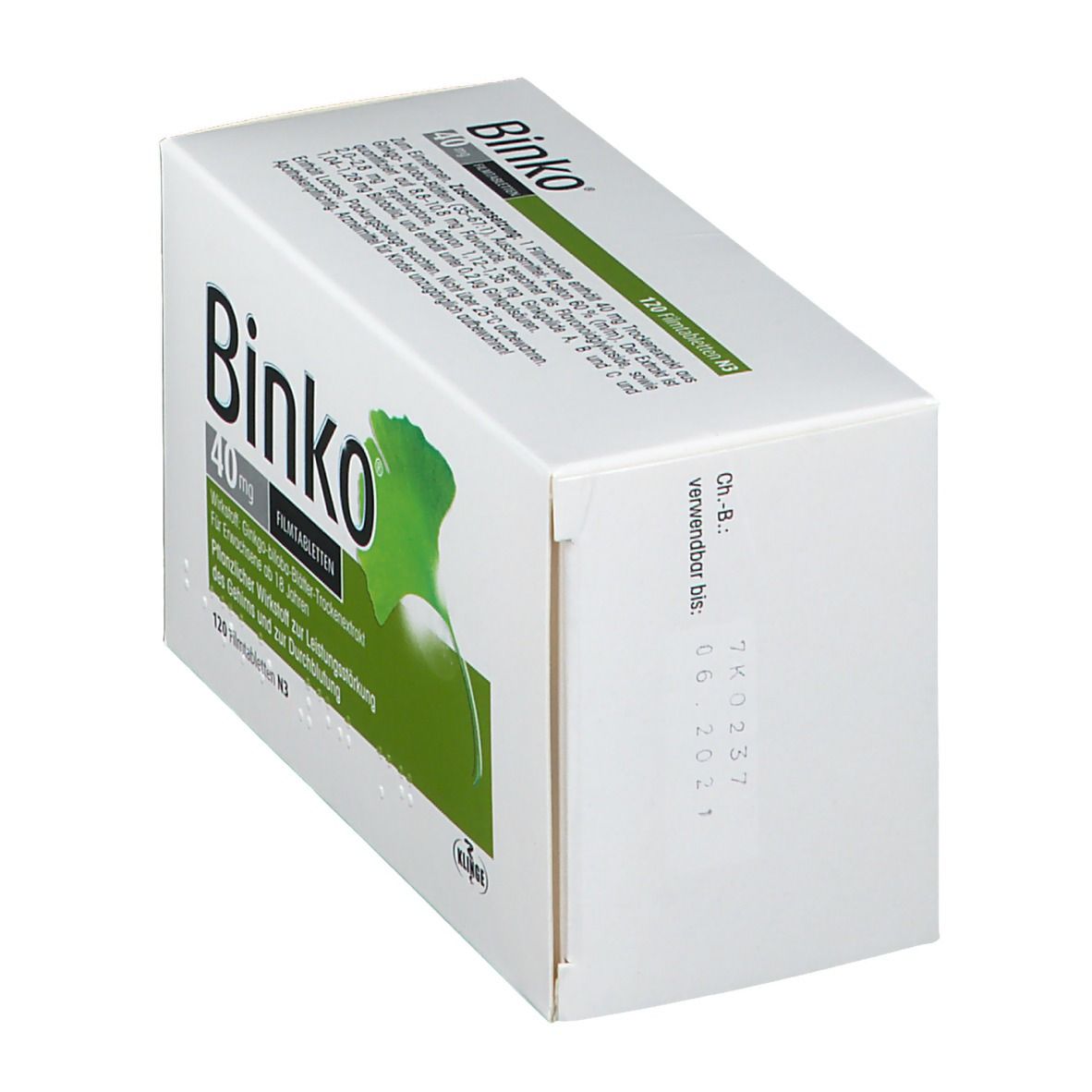 Binko® 40 mg 120 St - Shop Apotheke