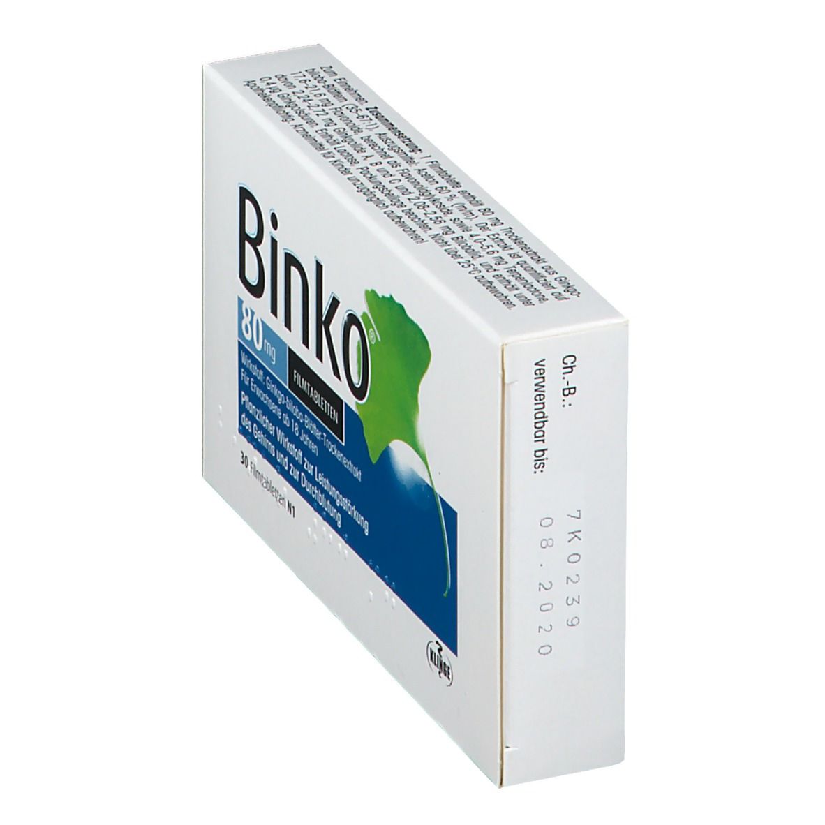 Binko® 80 mg 30 St - Shop Apotheke