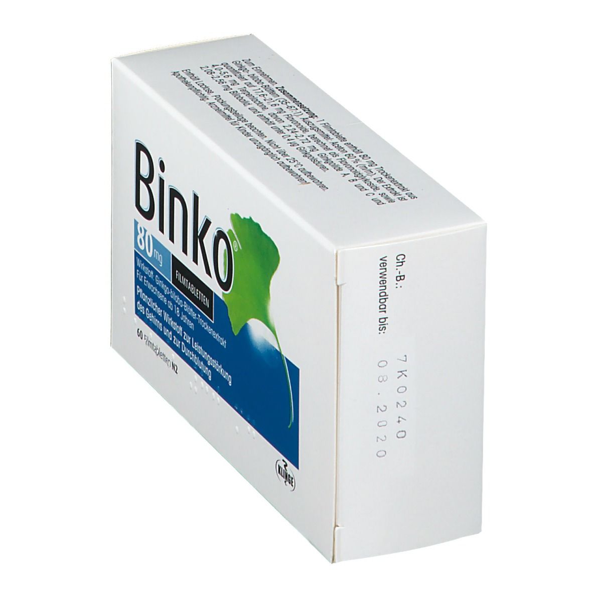 Binko® 80 mg 60 St - Shop Apotheke