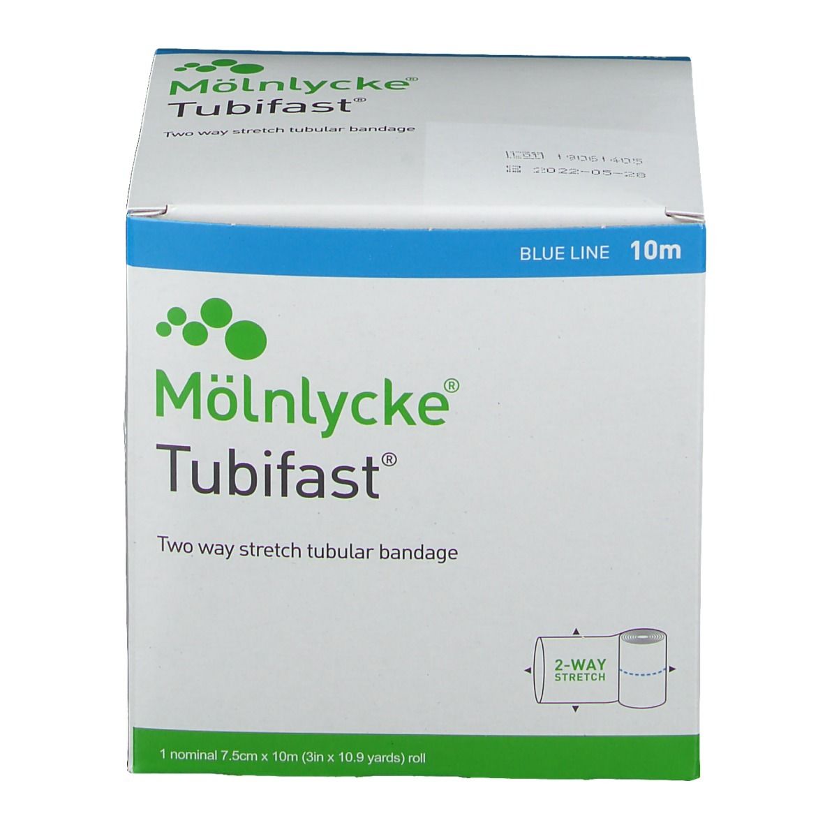 Tubifast 2-Way Stretch 7,5 cm x 10 m blau 1 St - Shop Apotheke