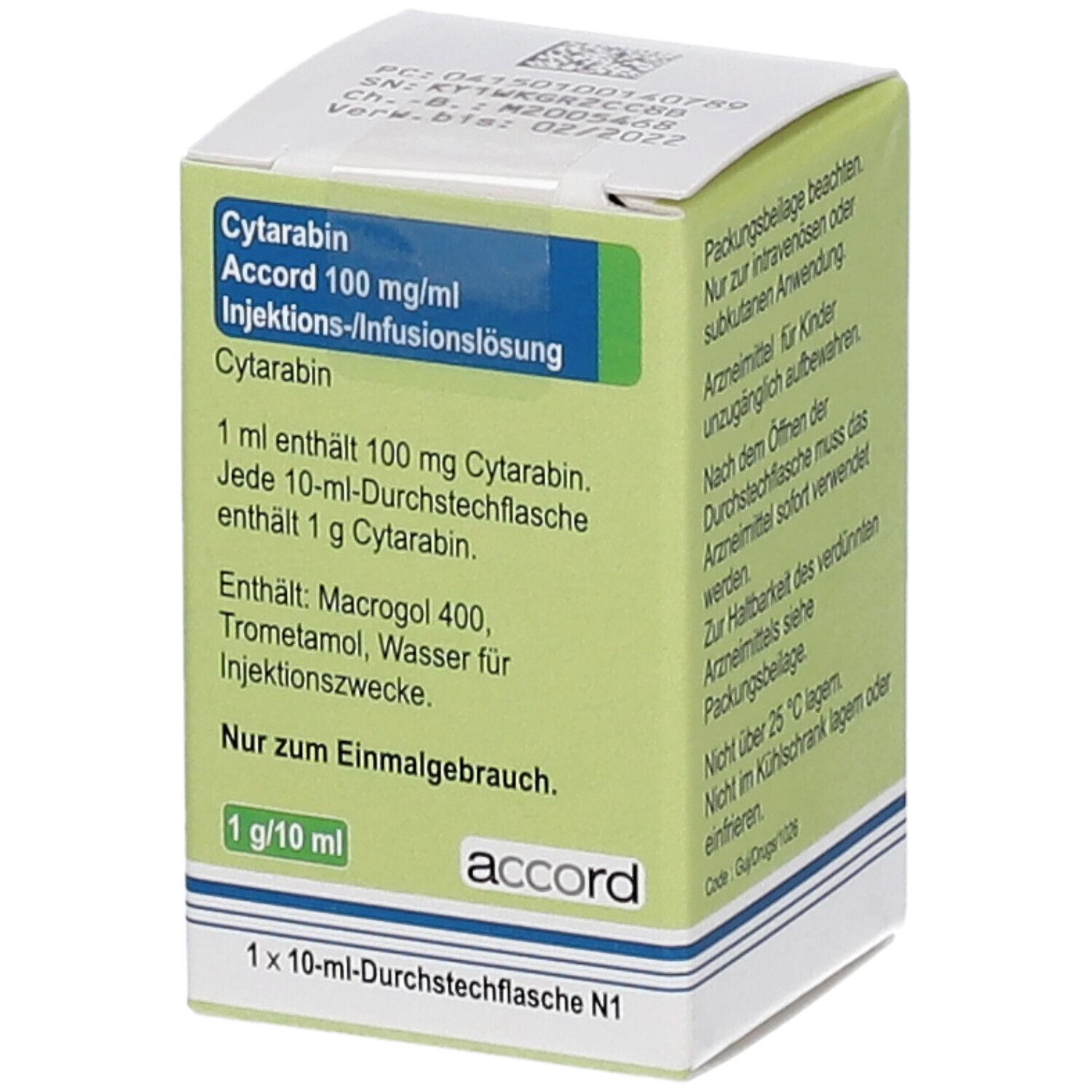 Cytarabin Accord 100 mg/ml 1 St mit dem E-Rezept kaufen - Shop Apotheke