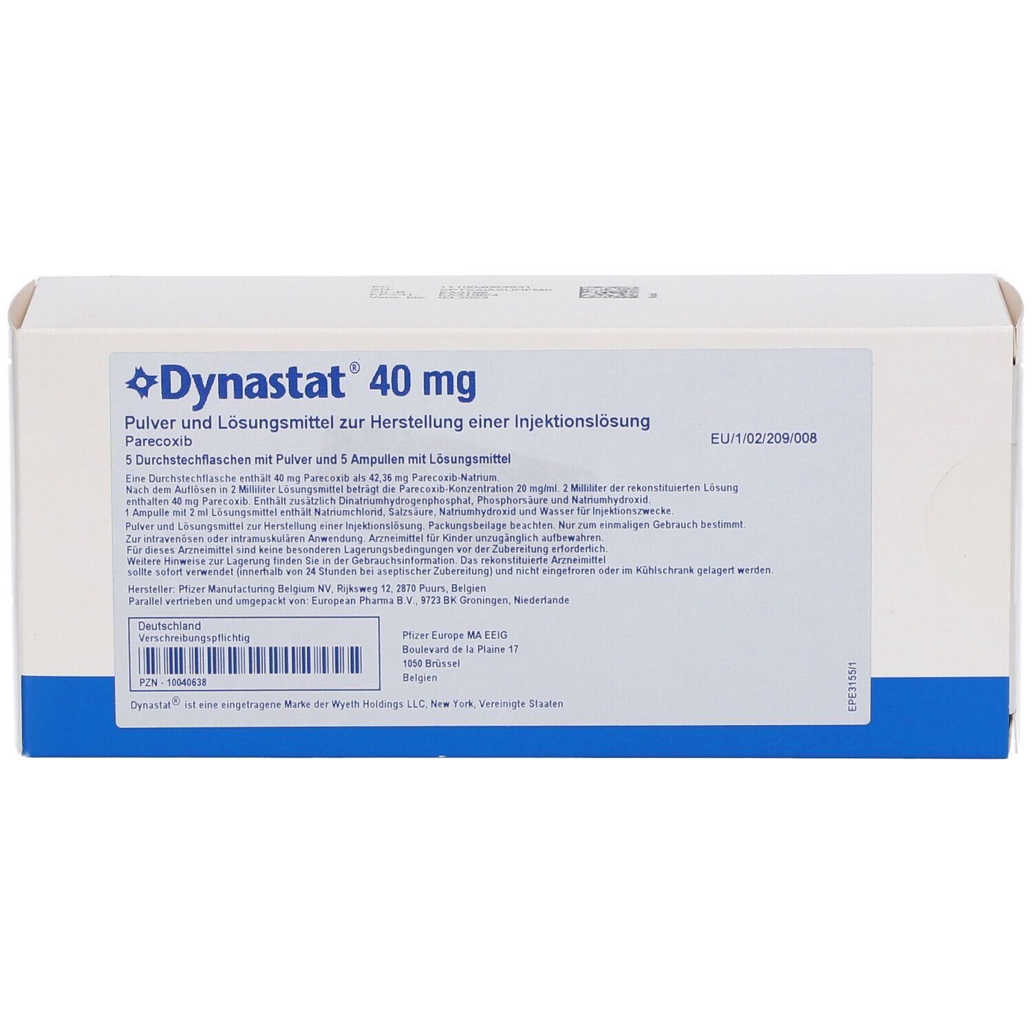 Dynastat® 40 mg 5 St mit dem E-Rezept kaufen - Shop Apotheke