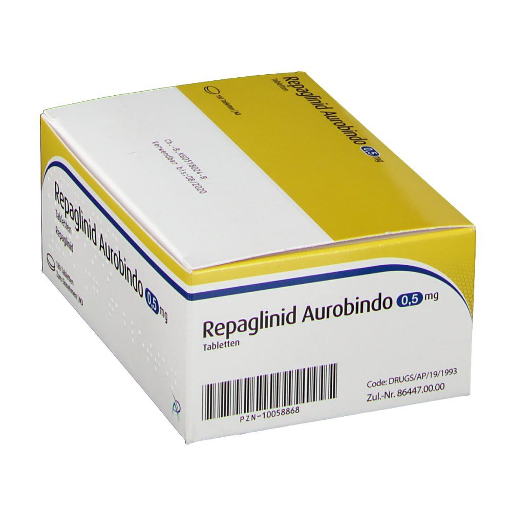 REPAGLINID Aurobindo 0,5 mg Tabletten 180 St mit dem E-Rezept kaufen ...