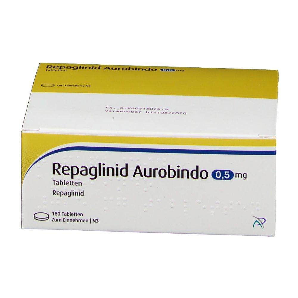 REPAGLINID Aurobindo 0,5 mg Tabletten 180 St mit dem E-Rezept kaufen ...