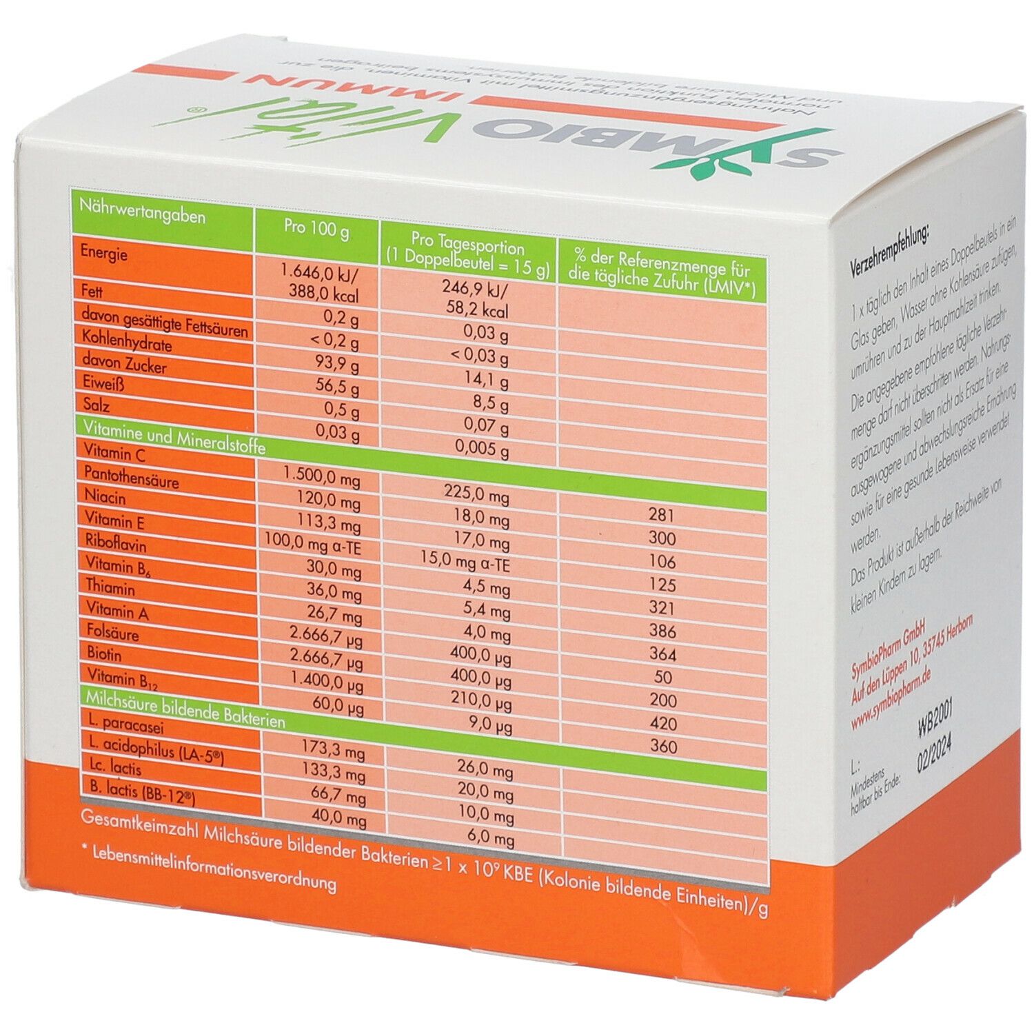 Symbio®Vital Immun 14 St - Shop Apotheke