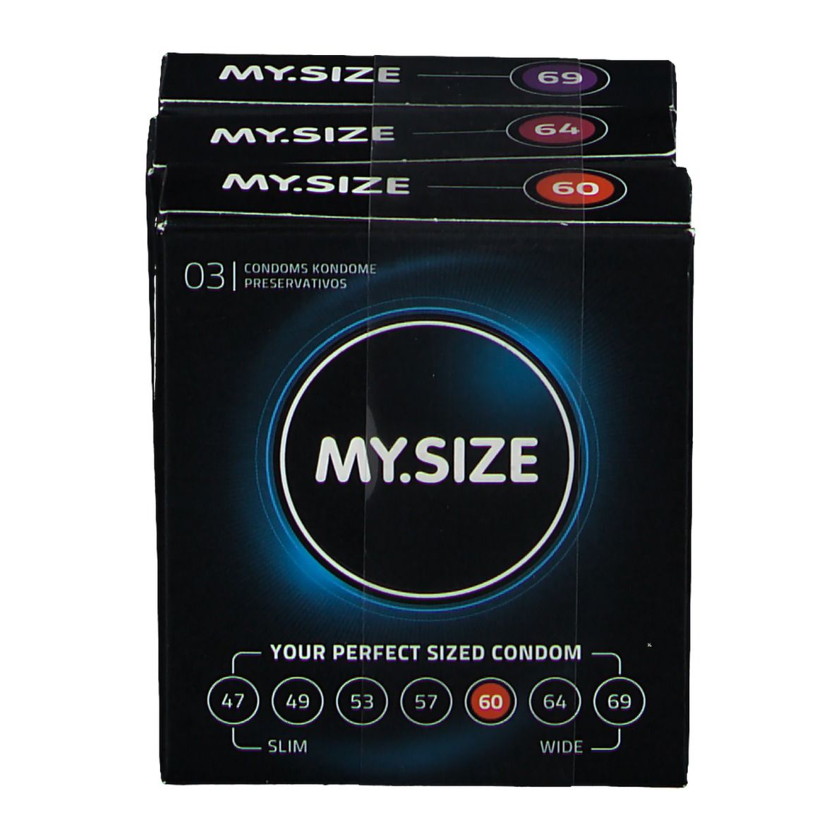 MY.SIZE 60 64 69 Kondome Testpack 3x3 St - shop-apotheke.at
