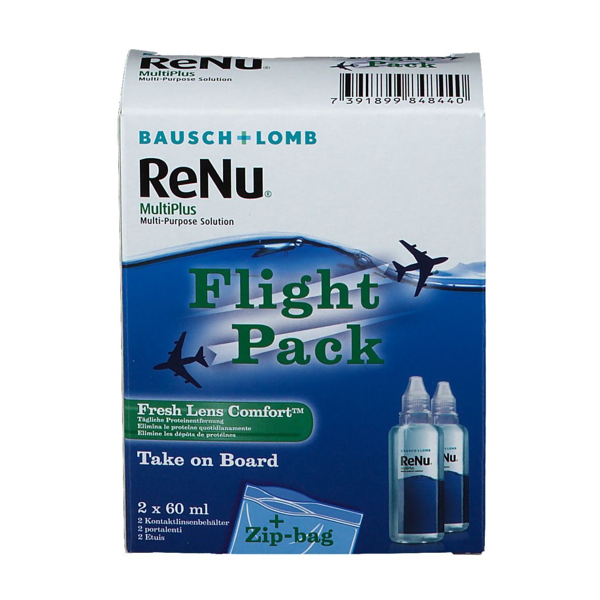 ReNu® Multi Plus SPECIAL FLIGHT PACK 2x60 ml - shop-apotheke.at