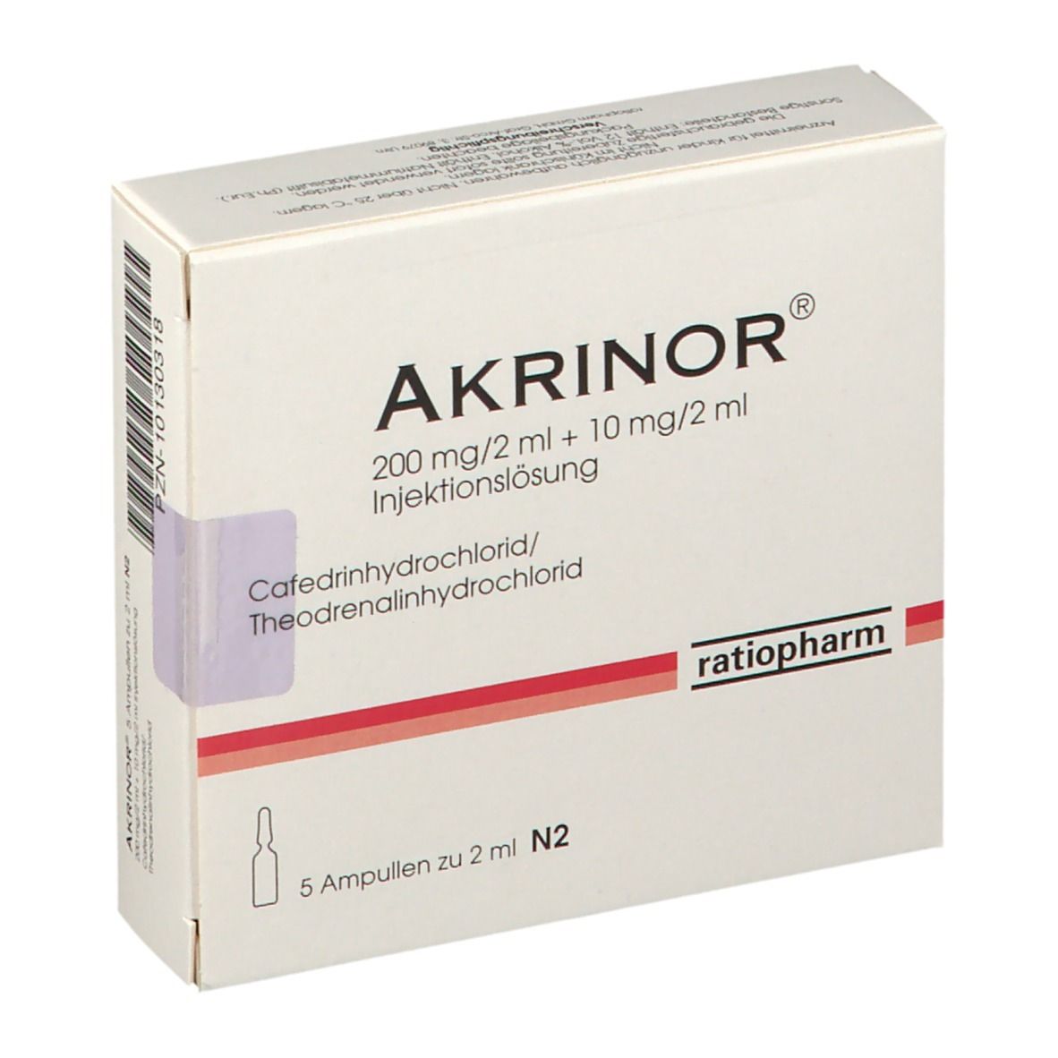 Akrinor® 200 mg/2 ml + 10 mg/2 ml 5x2 ml - shop-apotheke.com