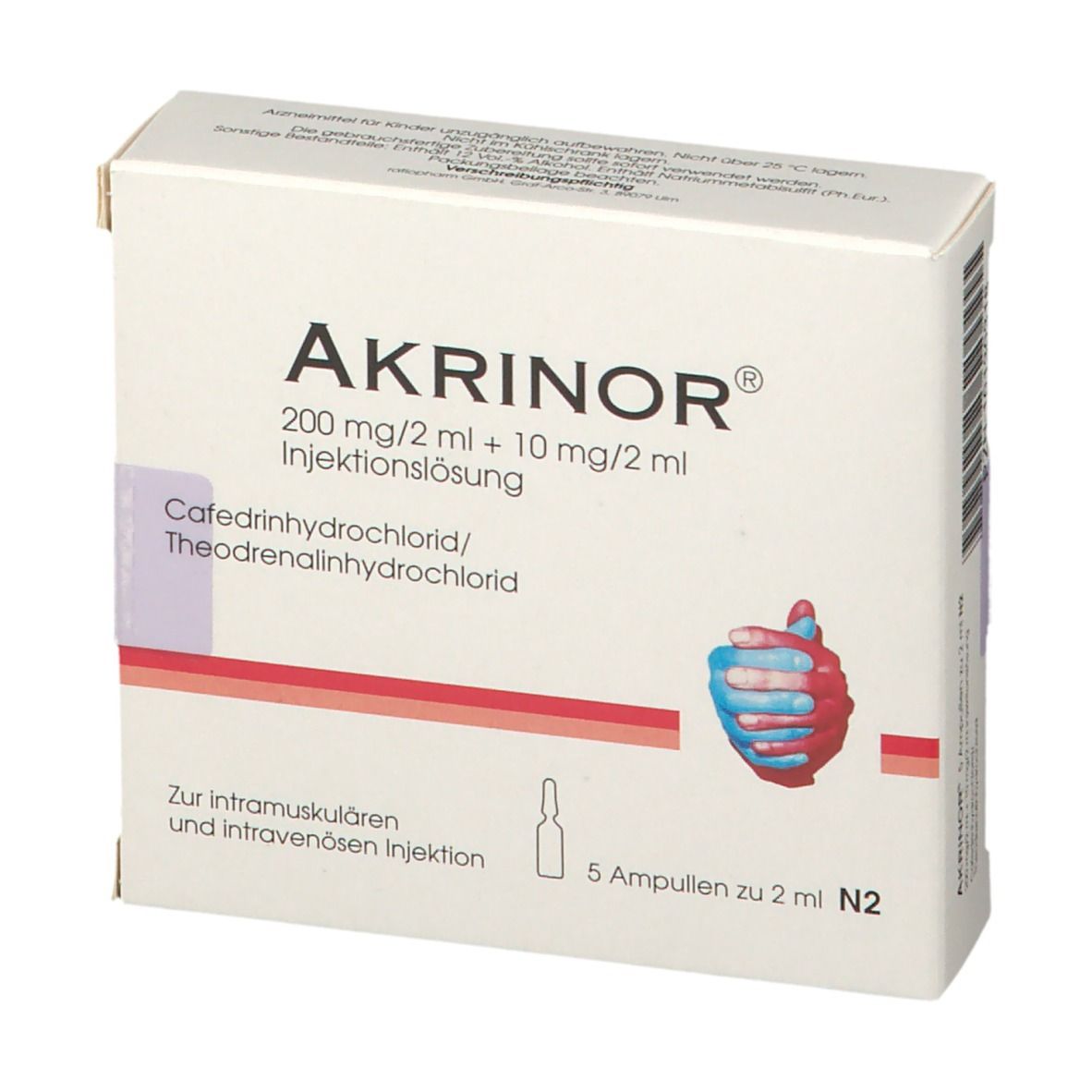Akrinor® 200 mg/2 ml + 10 mg/2 ml 5x2 ml - shop-apotheke.com