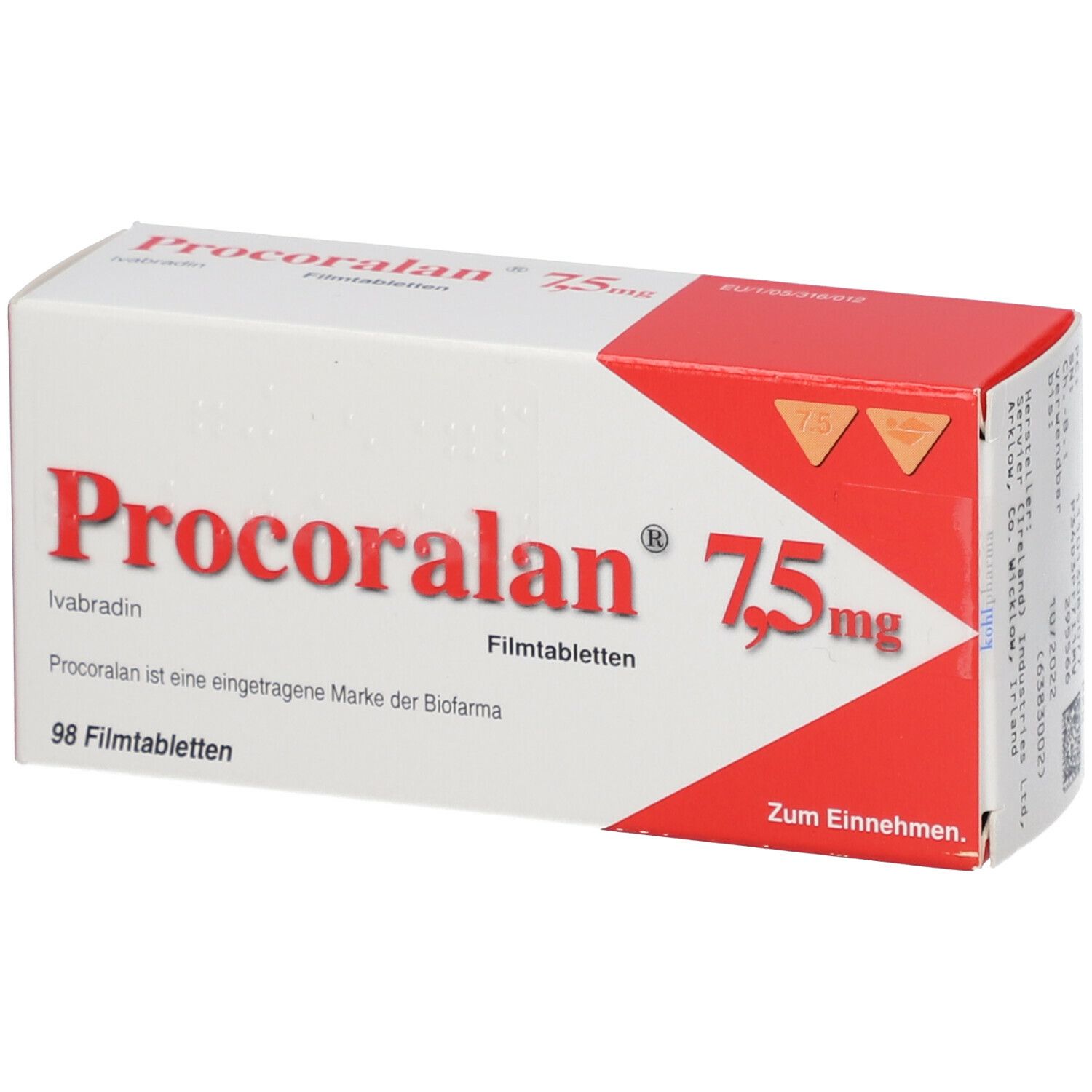 Procoralan 7,5 mg 98 St mit dem E-Rezept kaufen - Shop Apotheke