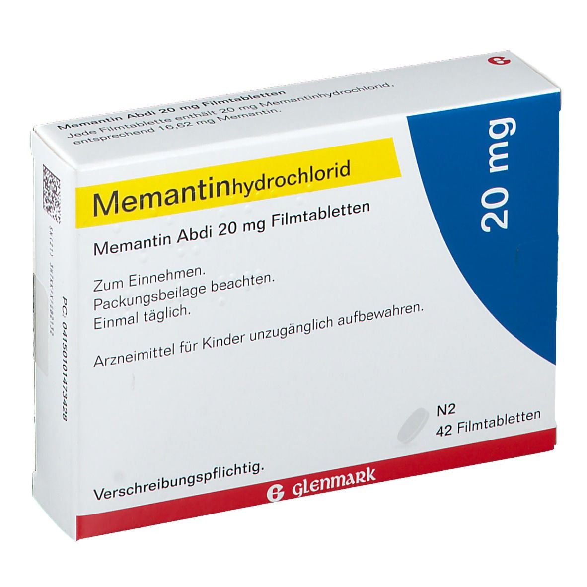 Memantin Abdi 20 mg 42 St mit dem E-Rezept kaufen - Shop Apotheke