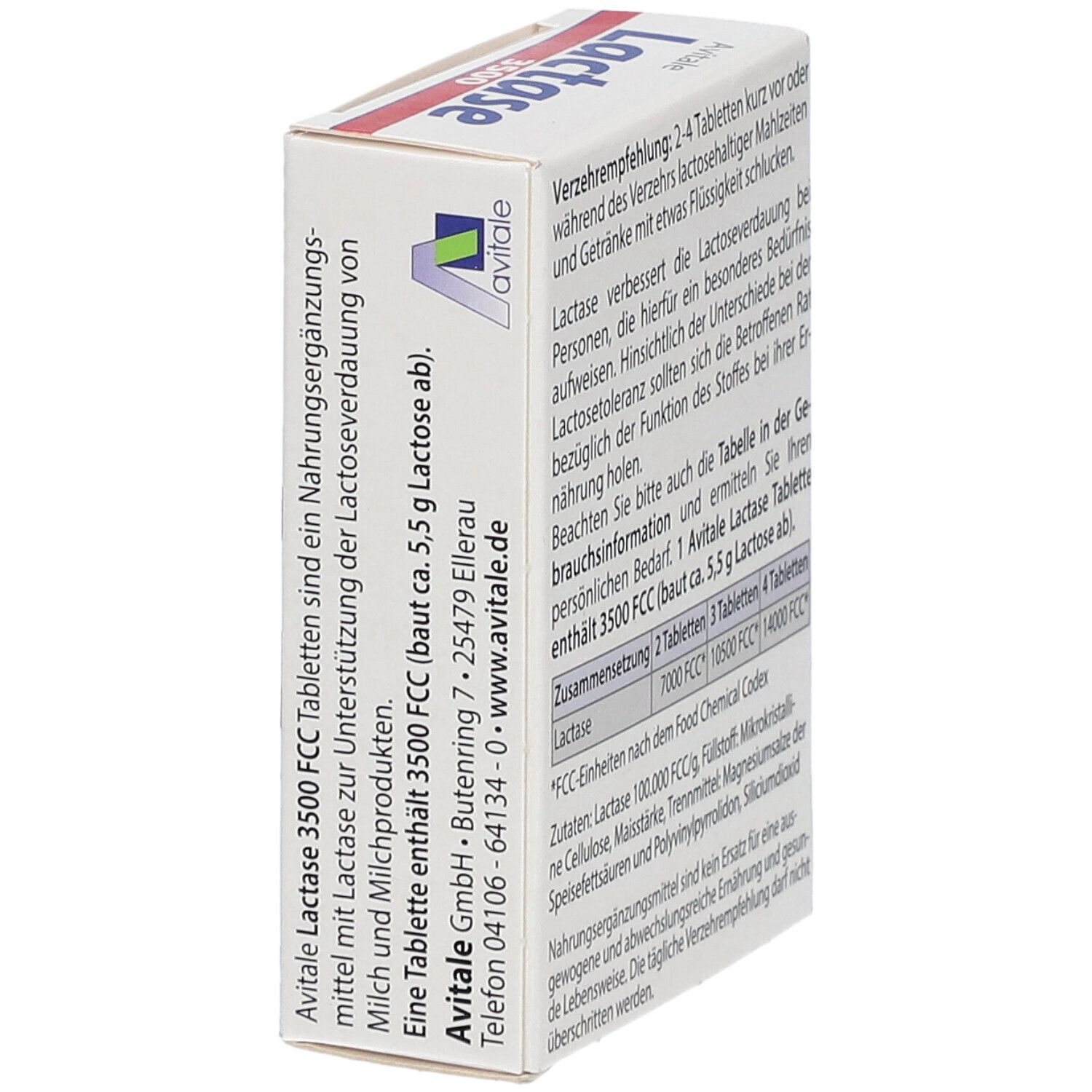 Avitale Lactase 3500 FCC 100 St - Shop Apotheke