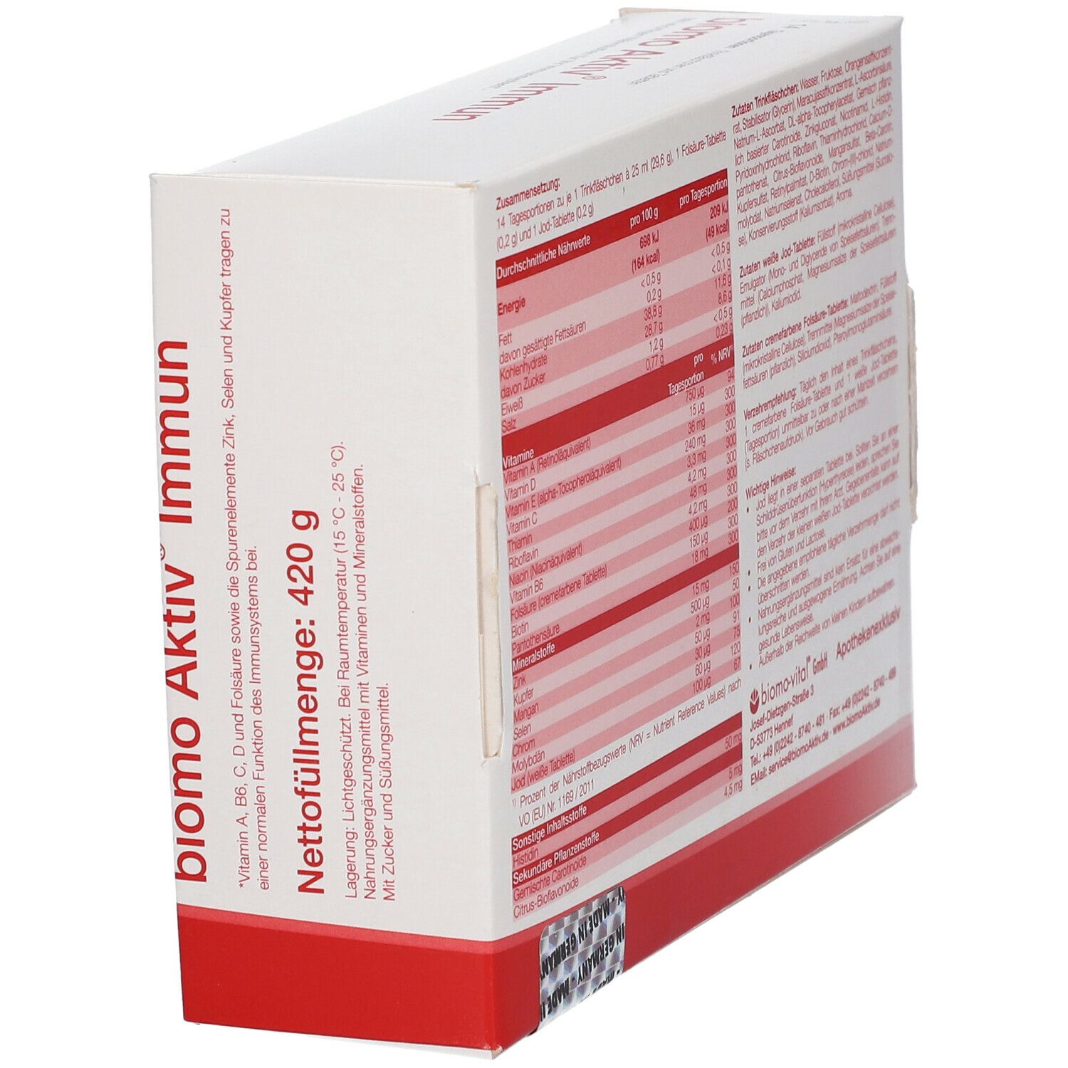 biomo Aktiv® Immun 14 St - Shop Apotheke