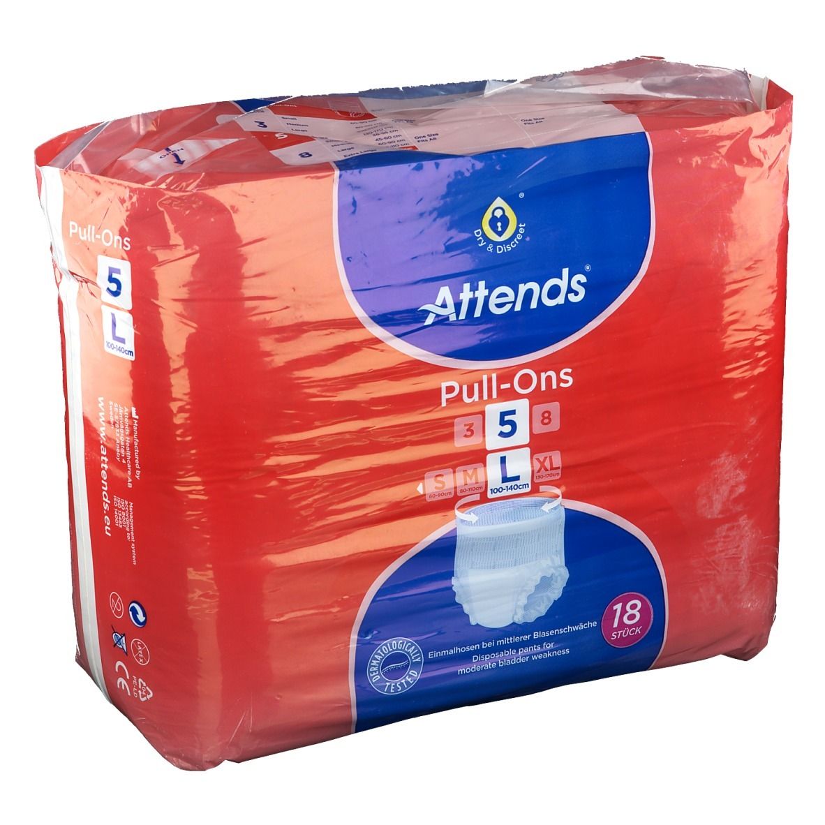 Attends® Pull-Ons 5 L Einmalhosen 18 St - Shop Apotheke
