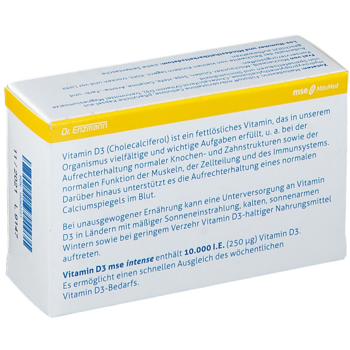 Vitamin D3 intense mse 30 St - Shop Apotheke