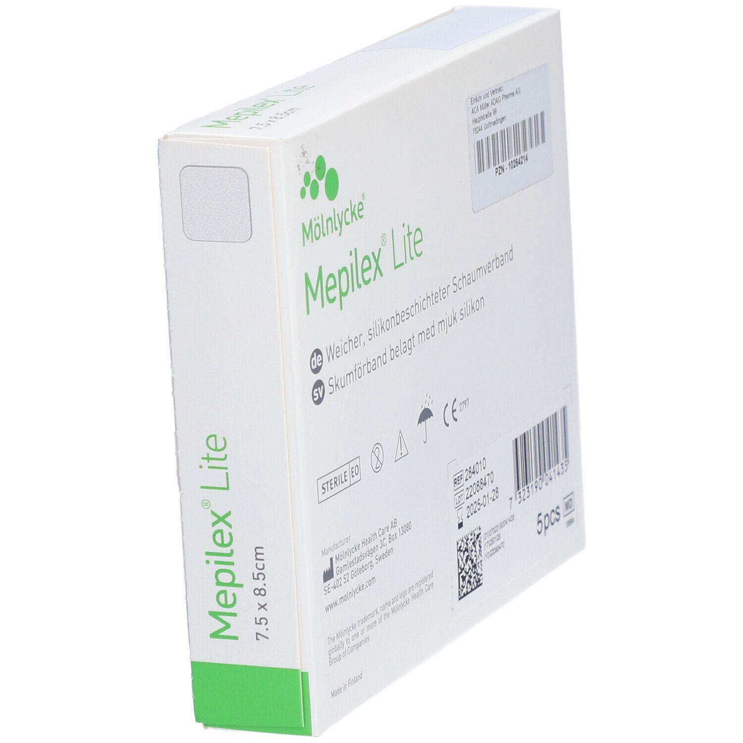 MEPILEX Lite Schaumverband 7,5 x 8,5 cm steril 5 St - Shop Apotheke