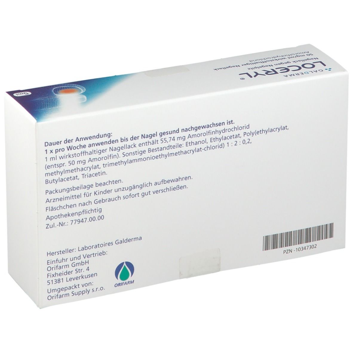 LOCERYL® Nagellack gegen Nagelpilz 5 ml - Shop Apotheke
