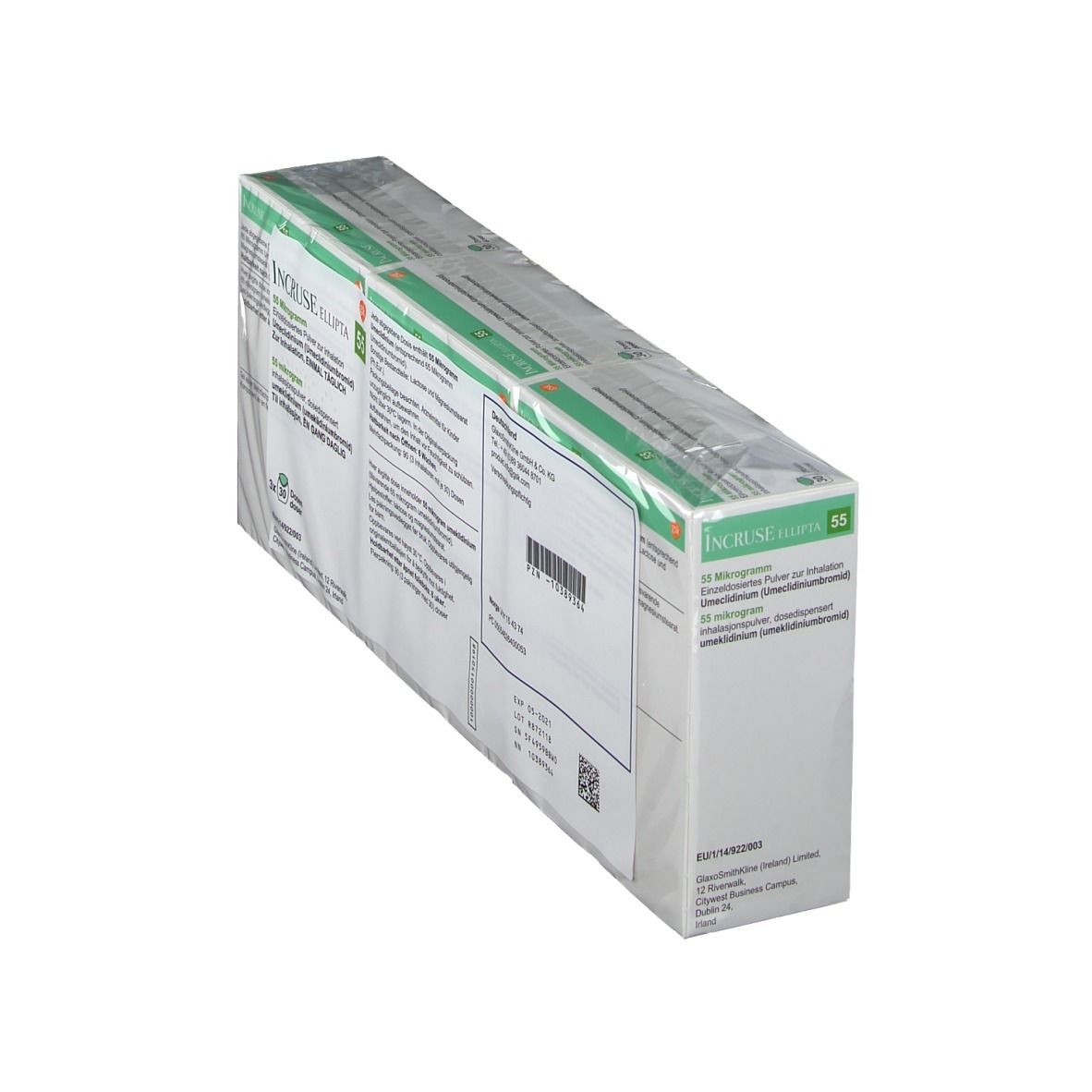 INCRUSE ELLIPTA 55 µg 3 St mit dem E-Rezept kaufen - Shop Apotheke