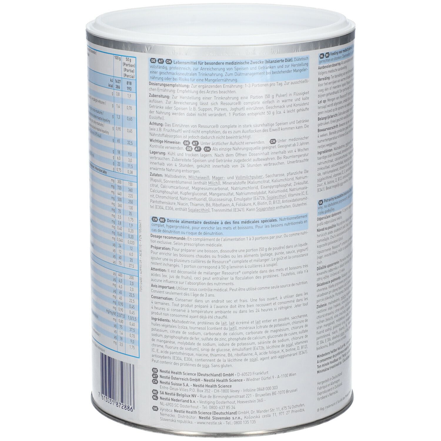 RESOURCE® complete 1300 g - Shop Apotheke