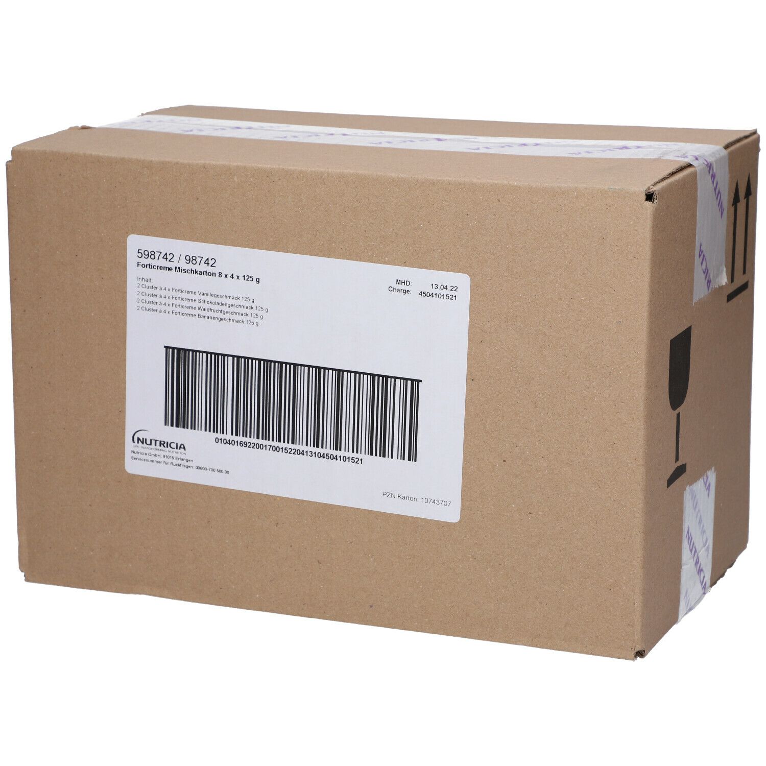 Fortimel Forticreme Mischkarton 8x4x125 g - shop-apotheke.com