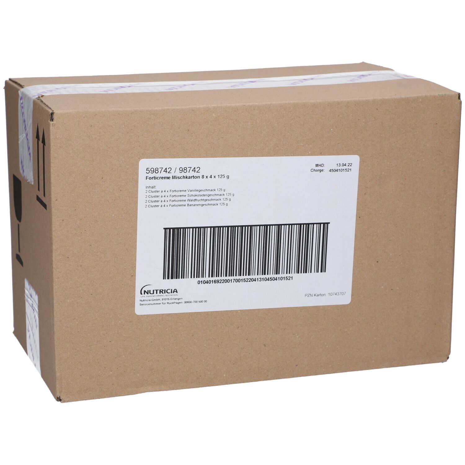 Fortimel Forticreme Mischkarton 8x4x125 g - shop-apotheke.com