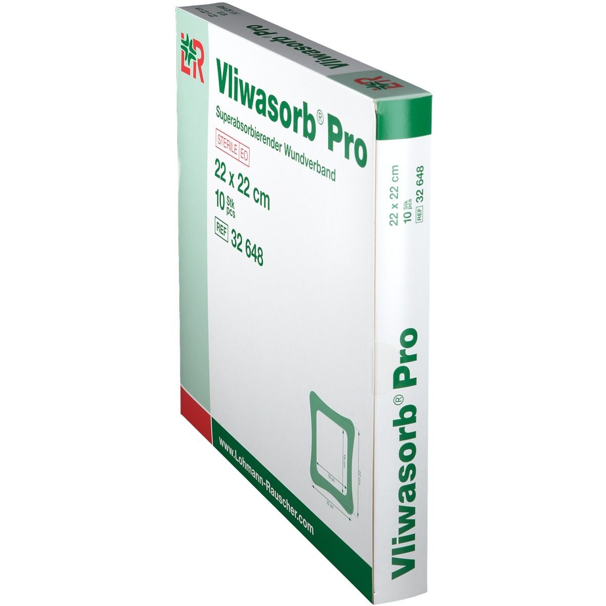 Vliwasorb® Pro Superabsorbierender Wundverband 22 x 22 cm 10 St - shop ...