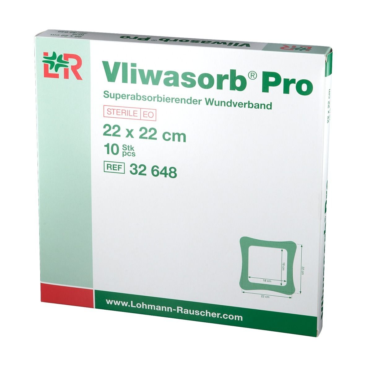 Vliwasorb® Pro Superabsorbierender Wundverband 22 x 22 cm 10 St - Shop ...