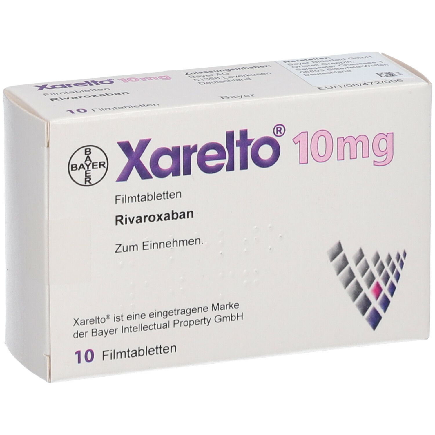 Xarelto 10 mg 10 St mit dem E-Rezept kaufen - Shop Apotheke