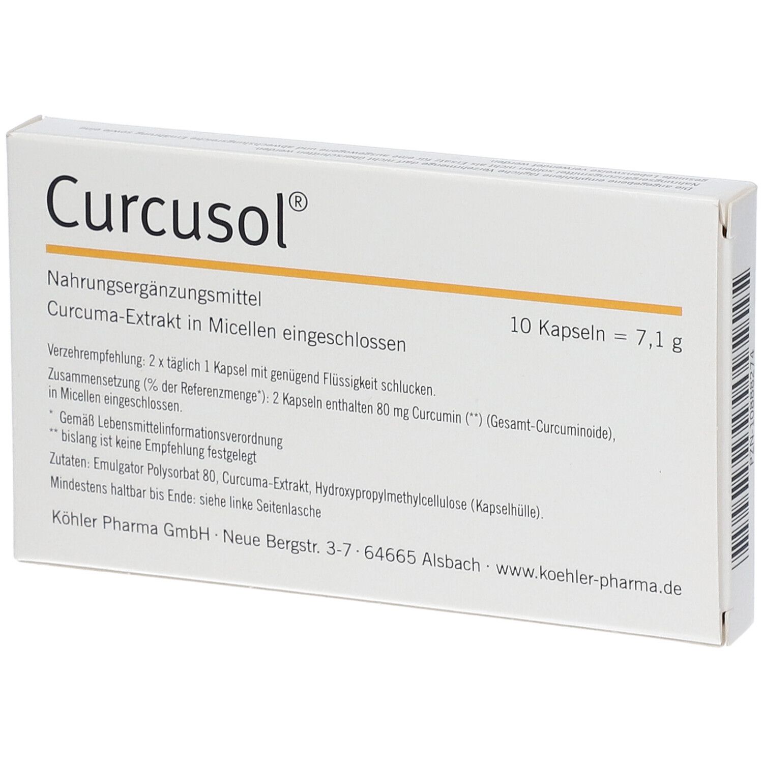 Curcusol® Kapseln 10 St - Shop Apotheke