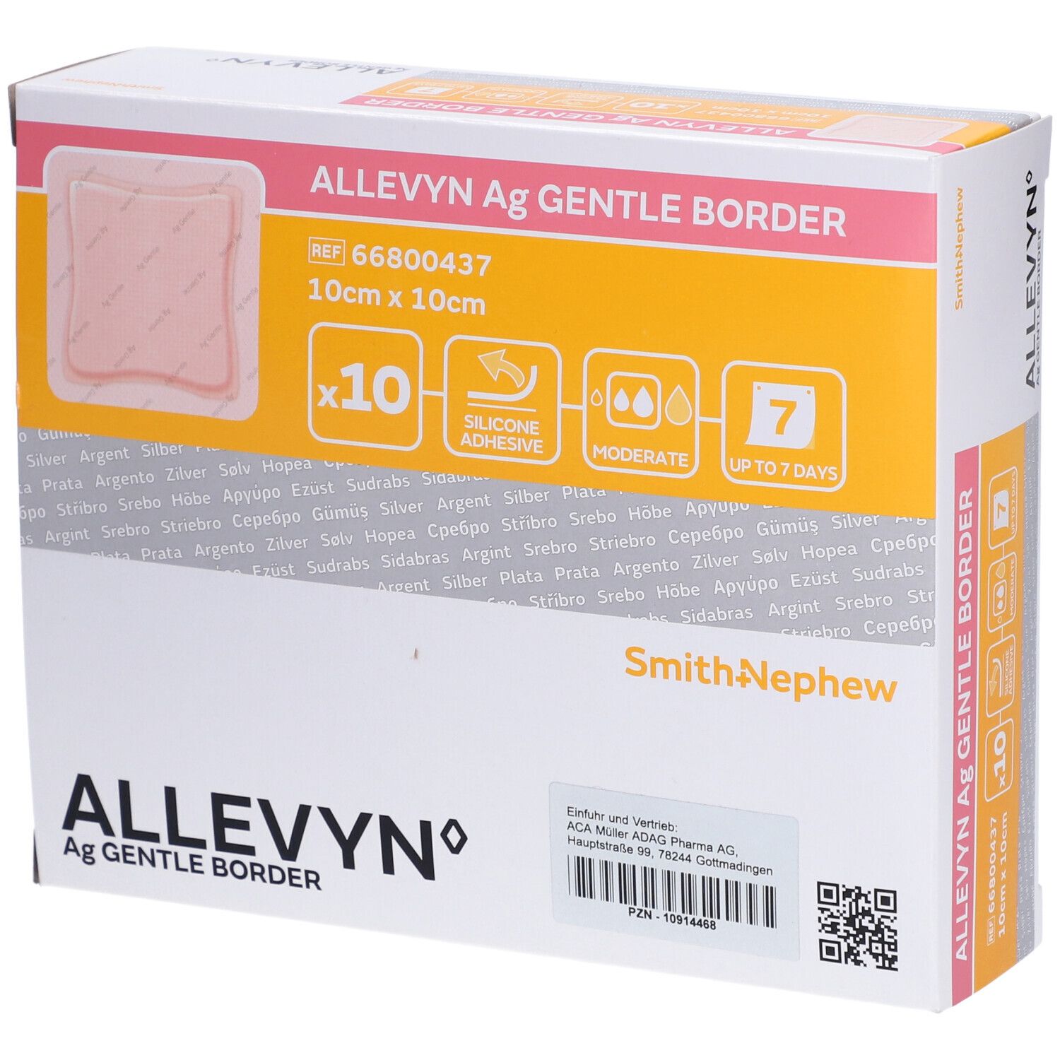 ALLEVYN AG Gentle Border 10 x 10 cm Verband 10 St - Shop Apotheke