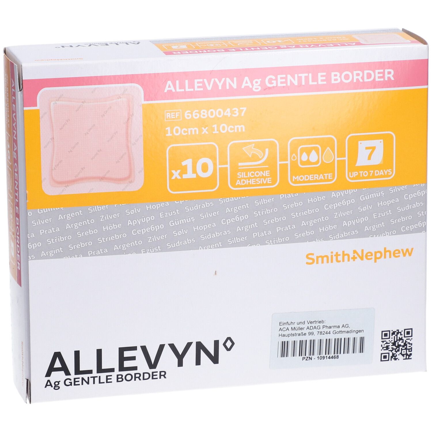 ALLEVYN AG Gentle Border 10 x 10 cm Verband 10 St - Shop Apotheke