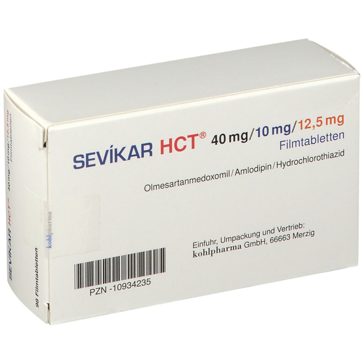 Sevikar HCT 40 mg/10 mg/12,5 mg 98 St mit dem E-Rezept kaufen - Shop ...