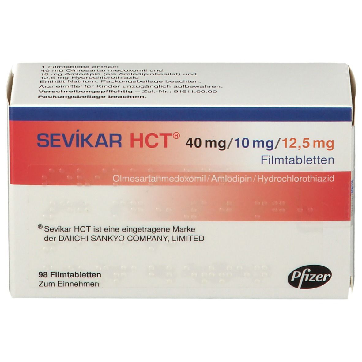 Sevikar HCT 40 mg/10 mg/12,5 mg 98 St mit dem E-Rezept kaufen - Shop ...