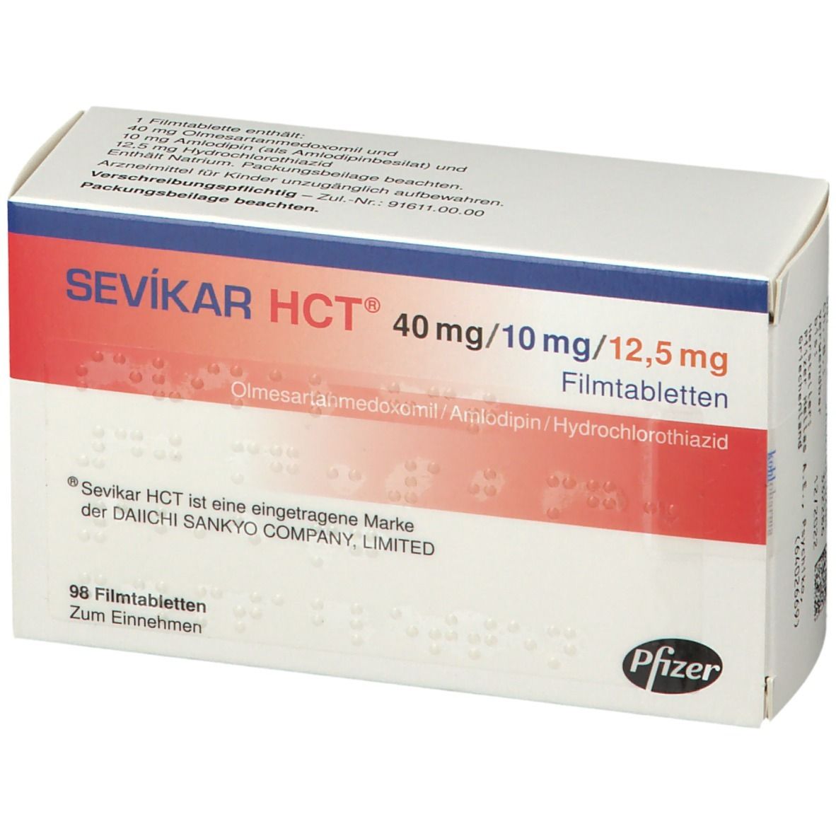 Sevikar HCT 40 mg/10 mg/12,5 mg 98 St mit dem E-Rezept kaufen - Shop ...