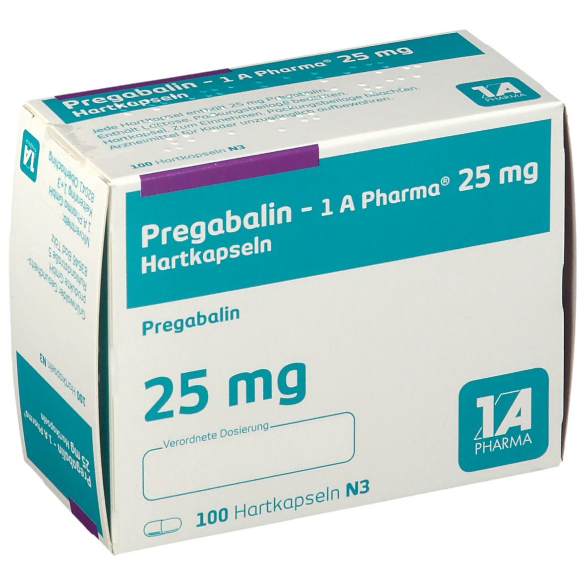 Pregabalin 1 A Pharma 25Mg 100 St mit dem E-Rezept kaufen - Shop Apotheke