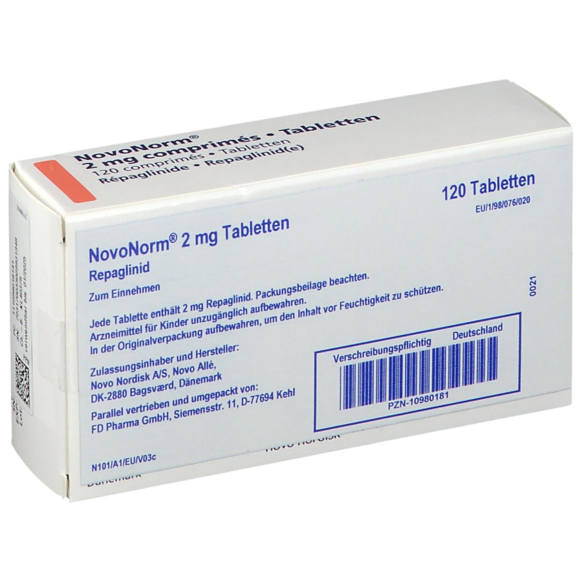 Novonorm 2 mg 120 St mit dem E-Rezept kaufen - Shop Apotheke