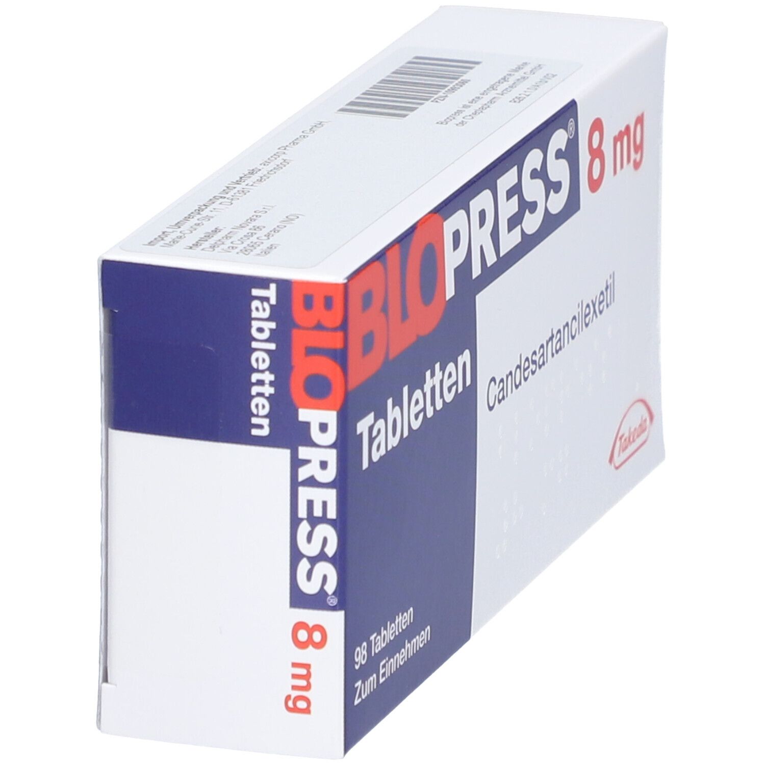 Blopress 8 mg 98 St mit dem E-Rezept kaufen - Shop Apotheke