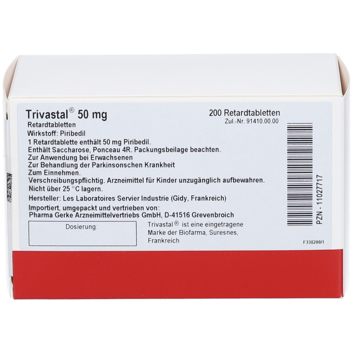 Trivastal 50 mg Retard 200 St mit dem E-Rezept kaufen - Shop Apotheke