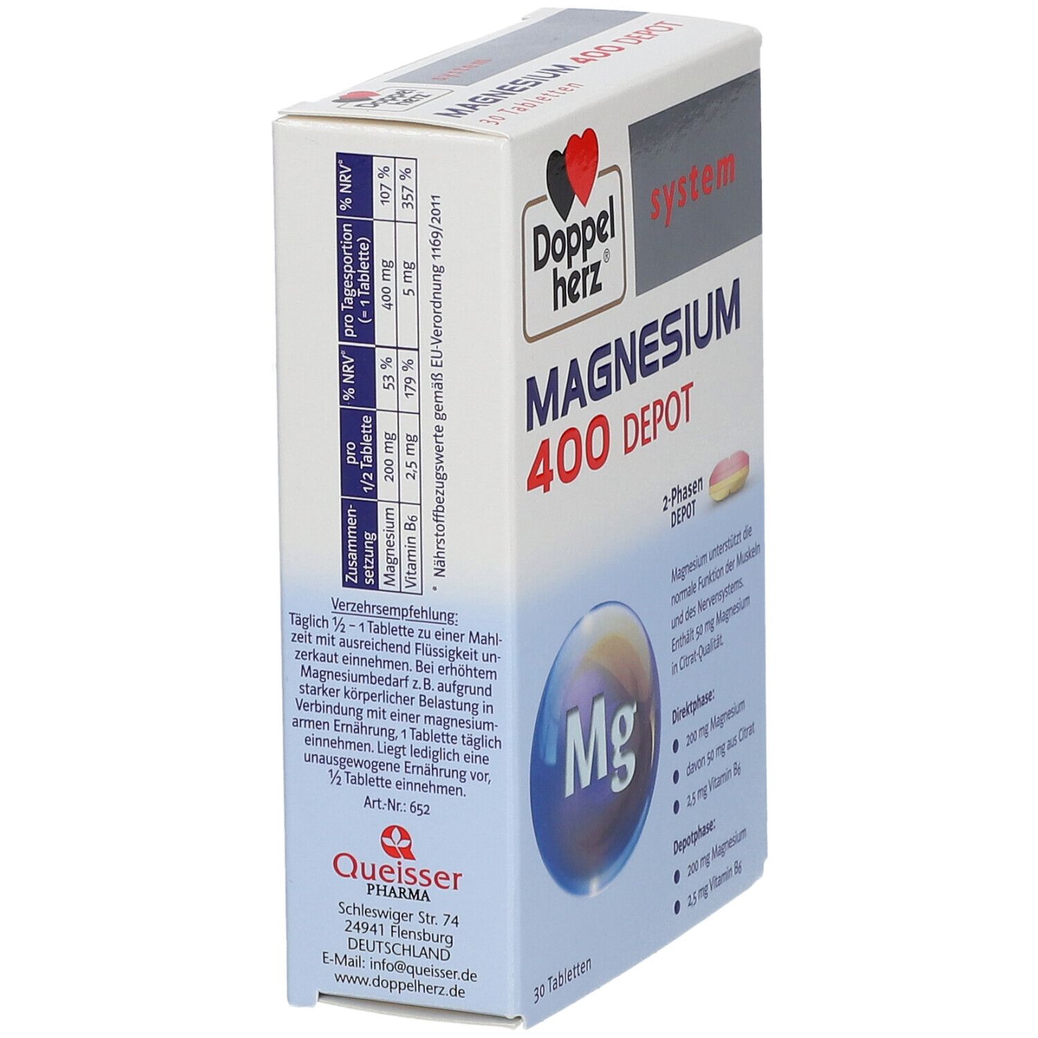 Doppelherz® Magnesium 400 DEPOT 30 St - shop-apotheke.at