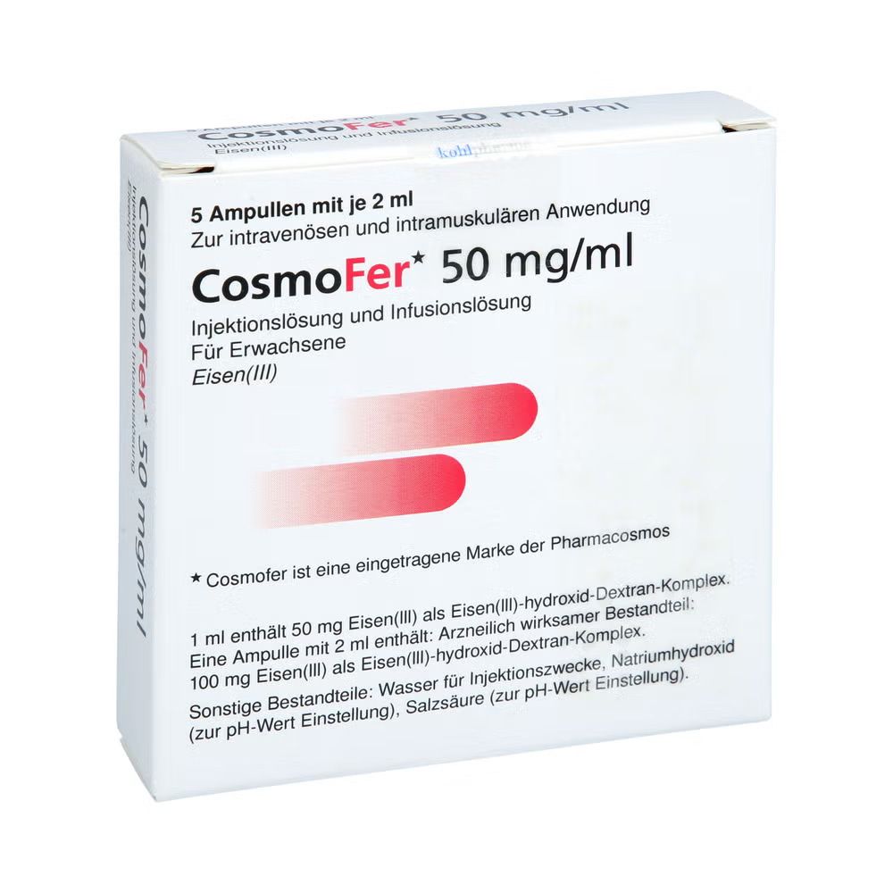Cosmofer 50 mg/ml 5x2 ml mit dem E-Rezept kaufen - Shop Apotheke