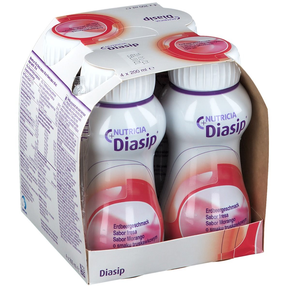 Diasip Erdbeer 4x200 ml - Shop Apotheke