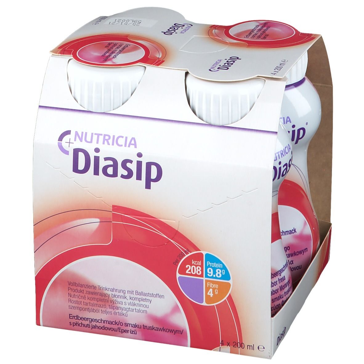 Diasip Erdbeer 4x200 ml - shop-apotheke.at
